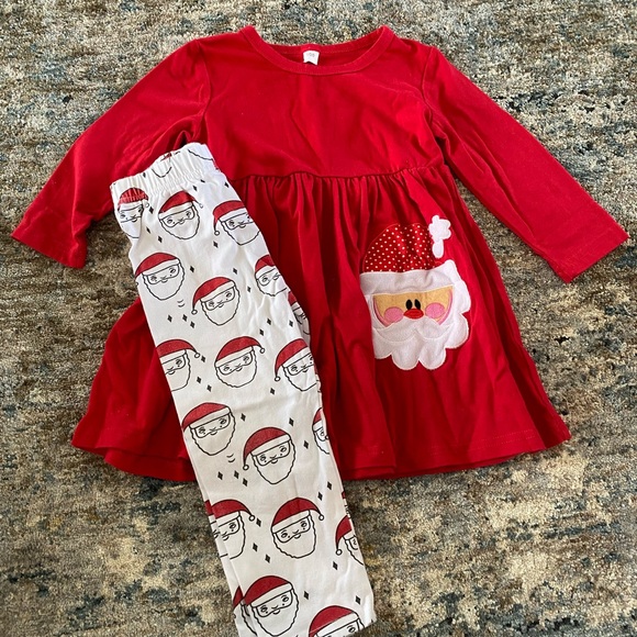 Matching Sets | Red Santa Dress And Pants Set | Poshmark